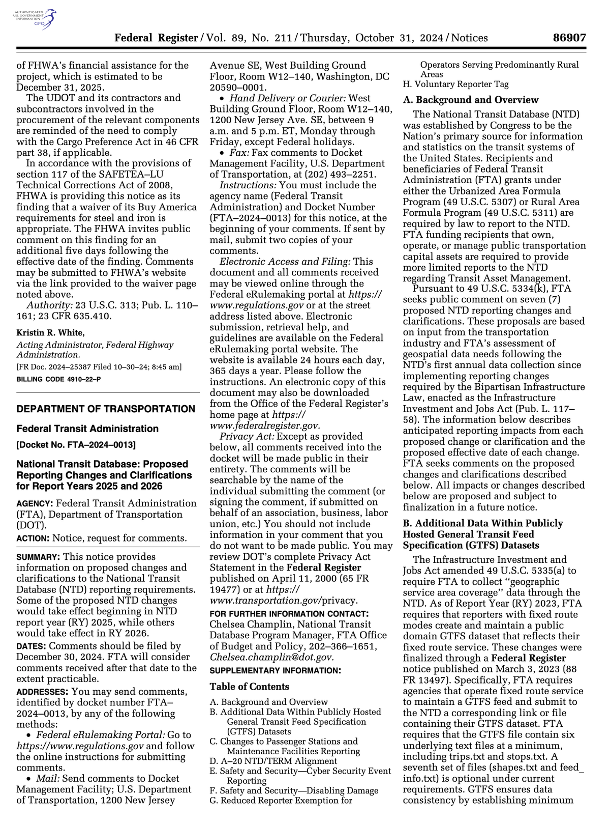 US National Transit Database releases data and requests more feedback - Interline Technologies