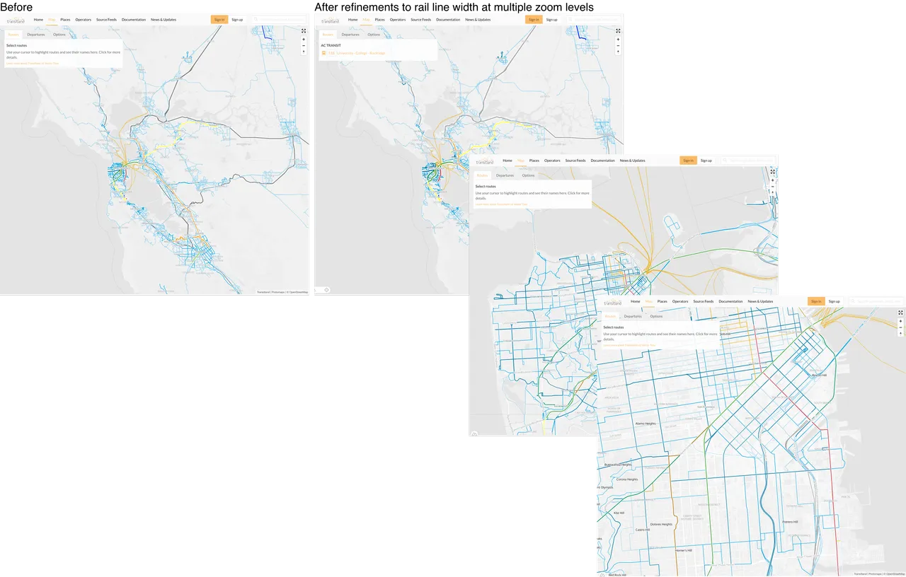 Giving equal prominence to buses and trains on the map - Interline ...
